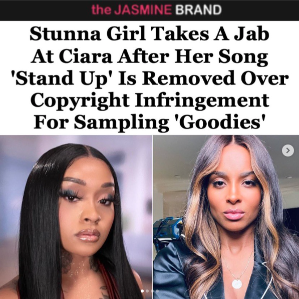 Ciara Allegedly Issues Cease & Desist To Stunna Girl Over New Song That ...