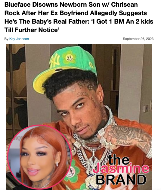 Chrisean Rock Trends As Social Media Users React To Her New Face Tattoo ...