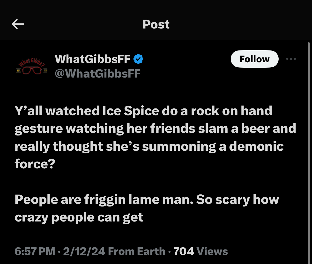 Ice Spice Accused Of Being Demonic After She Appears To Throw Up Hand ...