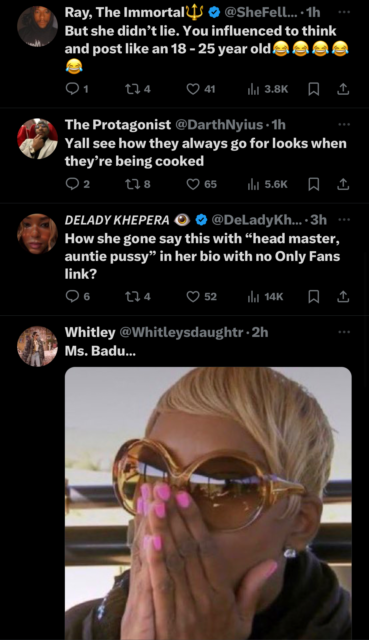 Erykah Badu Fires Back At Social Media User Over Post Where She ...