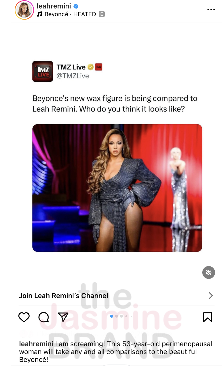 Update: Leah Remini Reacts To Being Compared To Beyoncé's Wax Figure: 'This 53-Year-Old ...