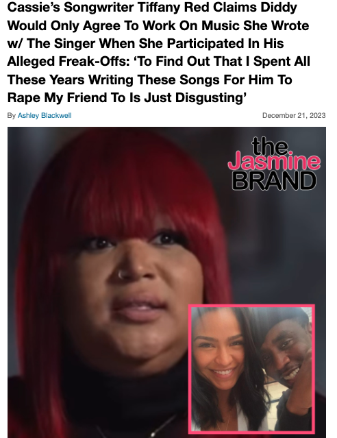 Songwriter Tiffany Red Reassures Fans She Will Not Take Her Life After ...