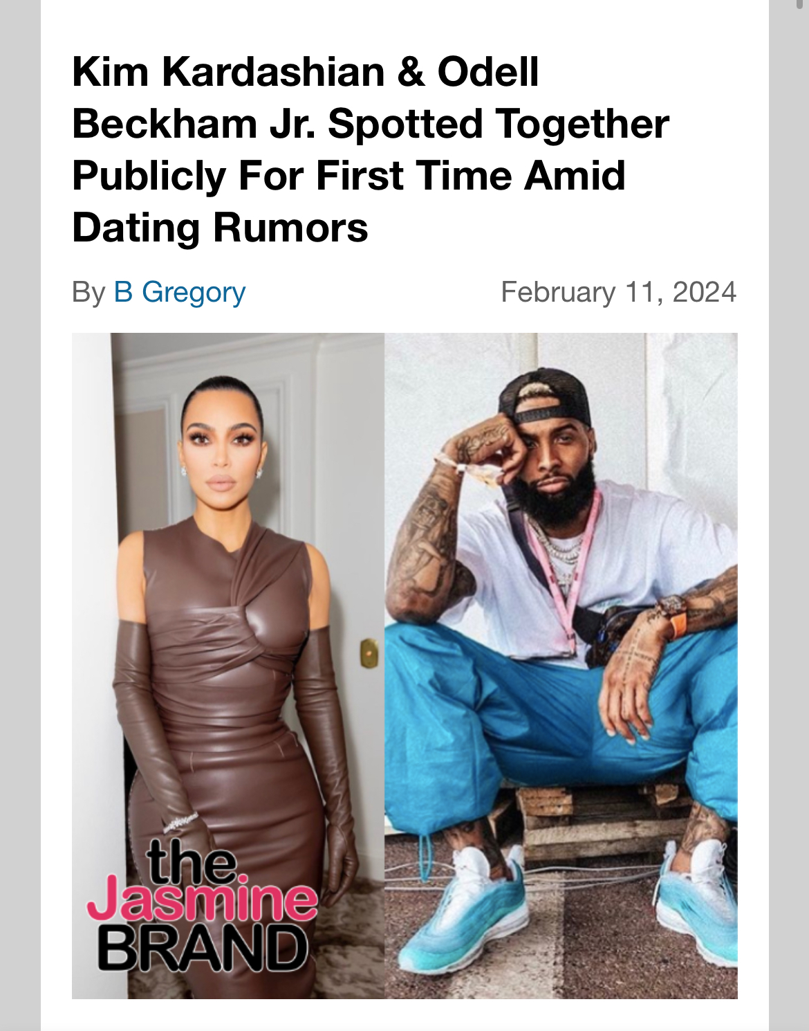 Kim Kardashian & Odell Beckham Jr. Continue To Fuel Relationship Rumors ...