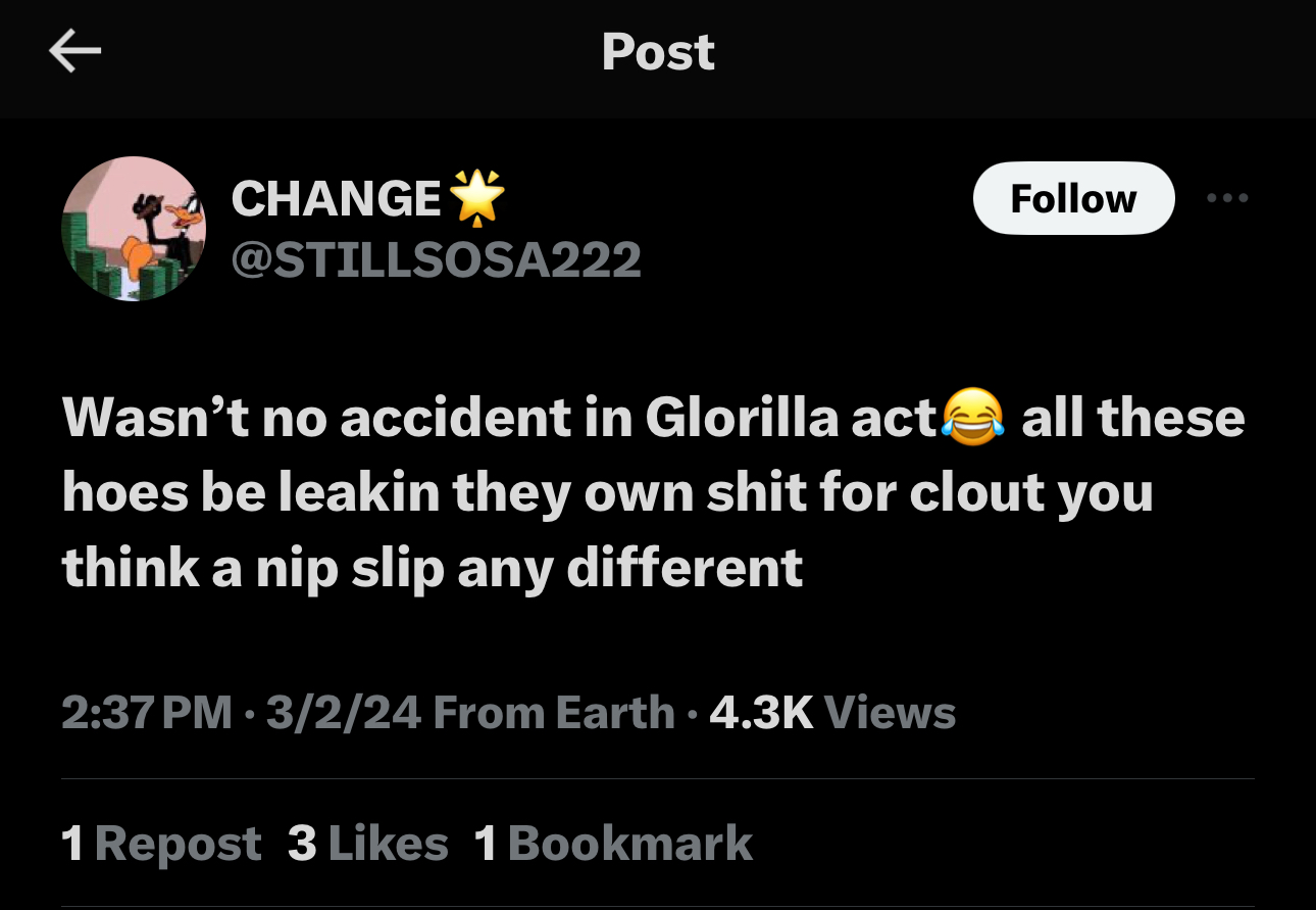 Rapper GloRilla Tells Fans To 'Move On' After She Accidentally Shows ...