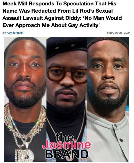 Producer Lil Rod Claims Diddy Has Compromising Video Footage Of Several ...