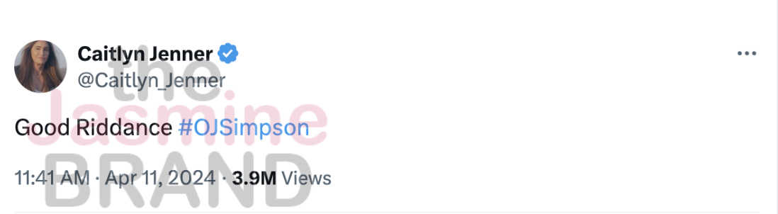 Caitlyn Jenner Slammed For Writing 'Good Riddance' In Reaction To O.J ...