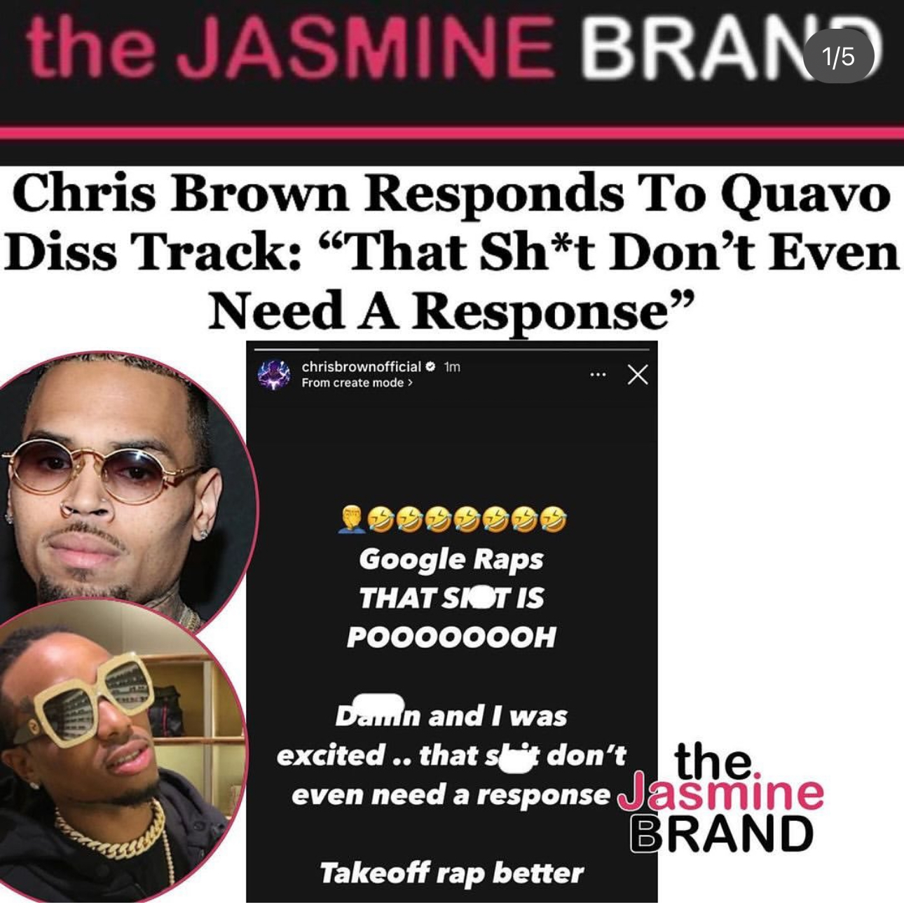 Chris Brown Trolls Quavo After Migos Rapper Drops New Diss Record ...