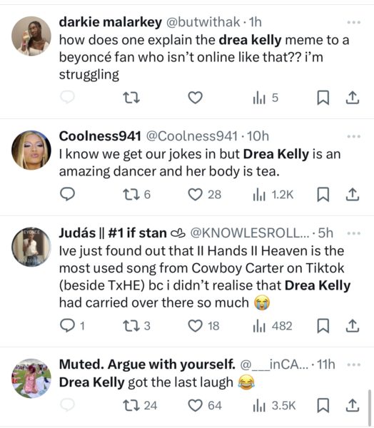 Beyoncé Leaves Drea Kelly Shocked After Recreating Her Viral 'Hands To ...