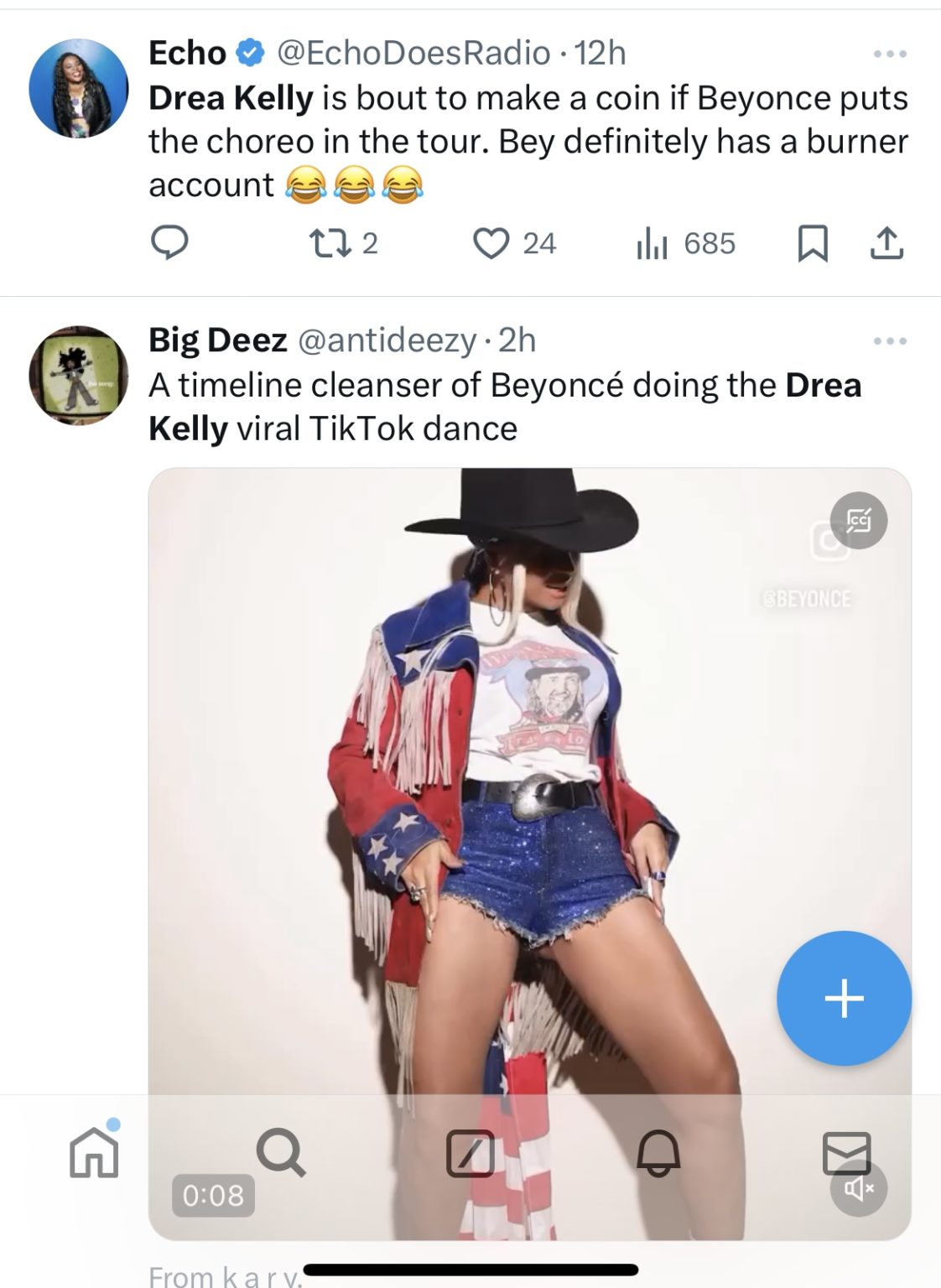 Beyoncé Leaves Drea Kelly Shocked After Recreating Her Viral 'Hands To ...