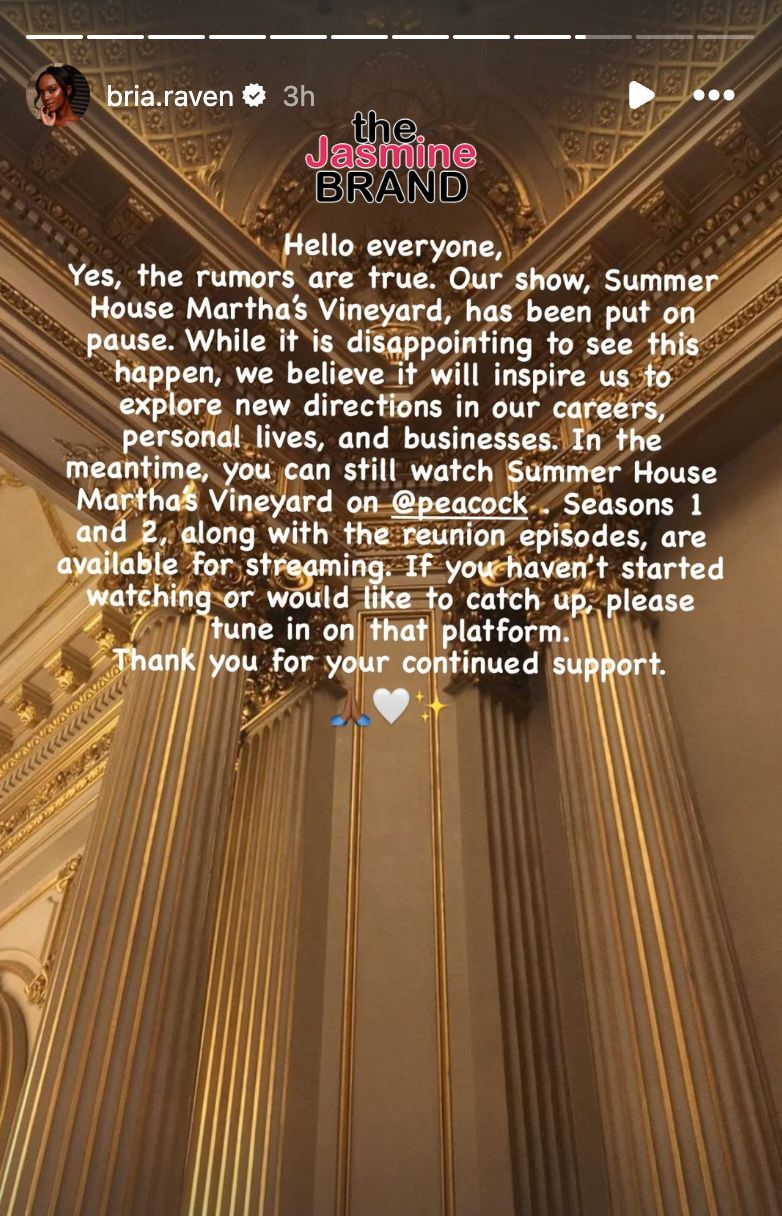 Bravo Presses Pause On 'Summer House: Martha’s Vineyard' + Cast Member Bria Fleming Reacts To ...