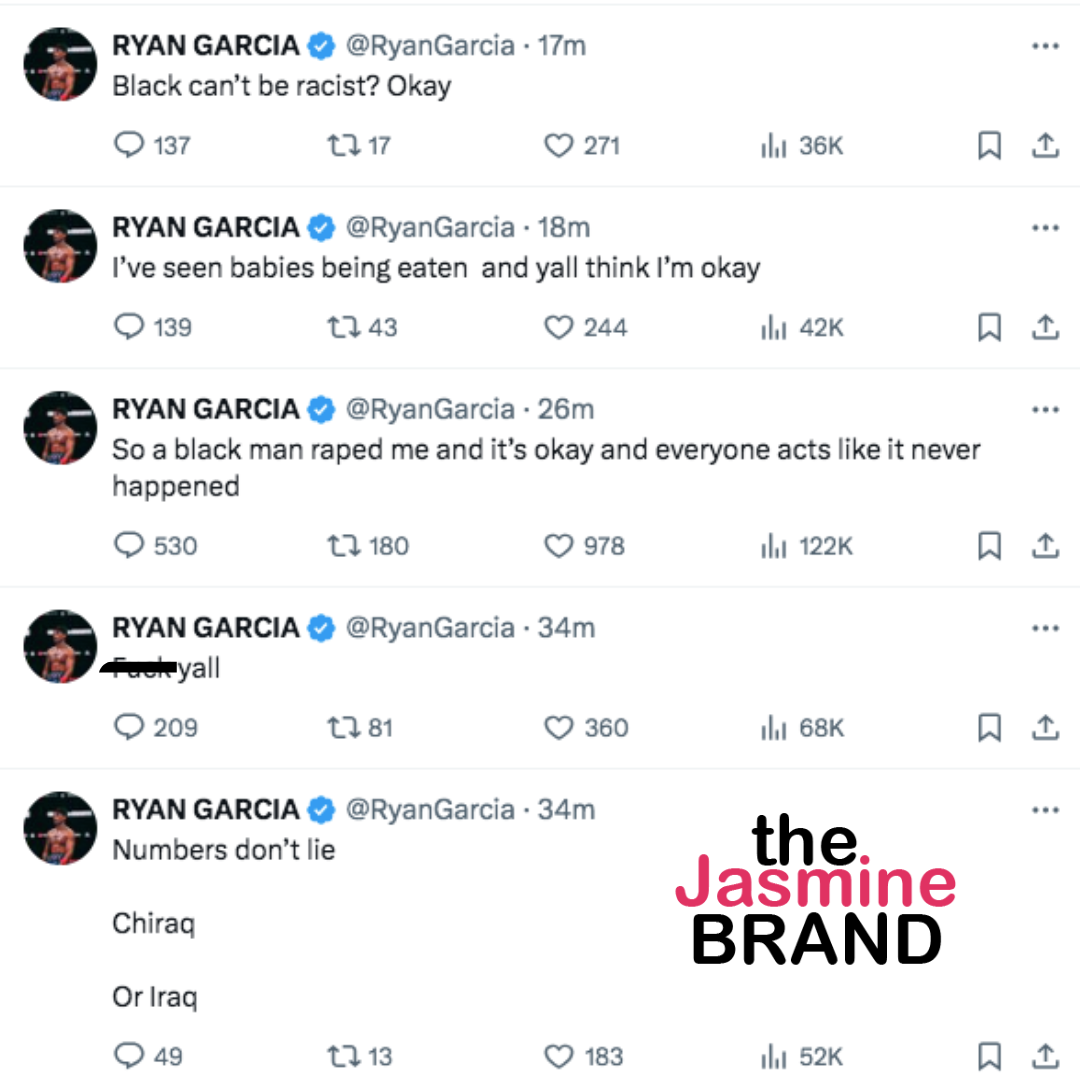 Boxer Ryan Garcia Banned From World Boxing Council After Racist Social ...