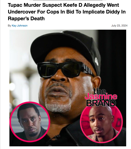 Tupac's Family Hires Investigators Over Claim Diddy Paid $1 Million For ...
