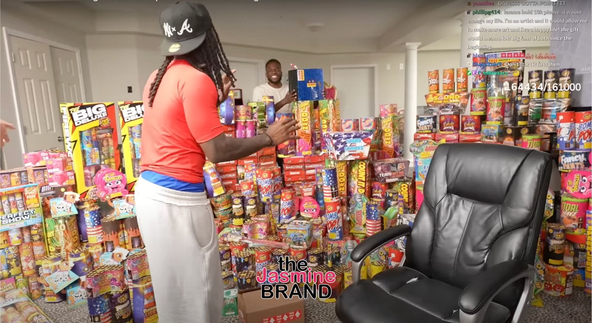 Kai Cenat’s Room Explodes After Fellow YouTuber AMP Davis Sets Off ...