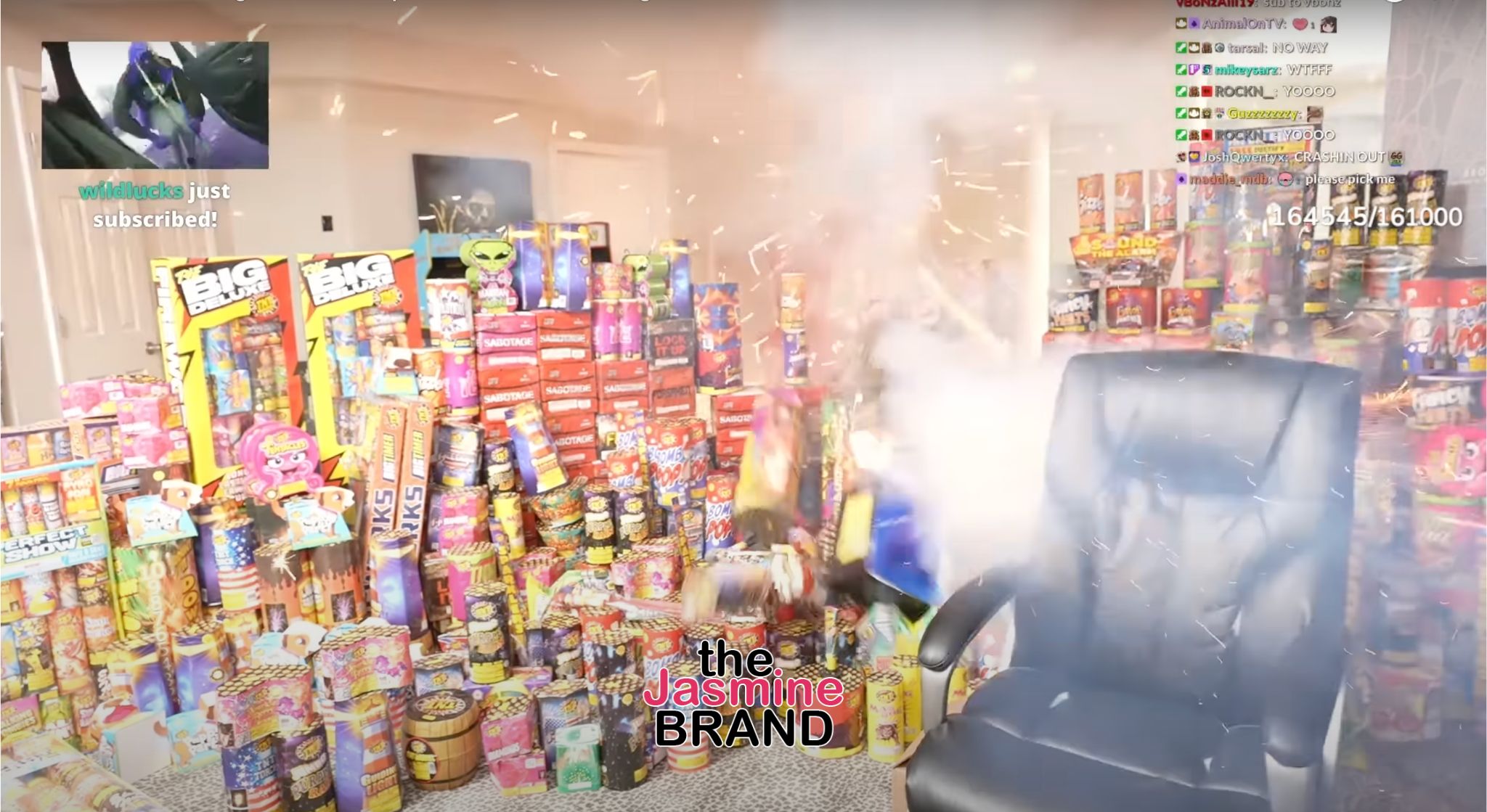 Kai Cenat’s Room Explodes After Fellow YouTuber AMP Davis Sets Off ...