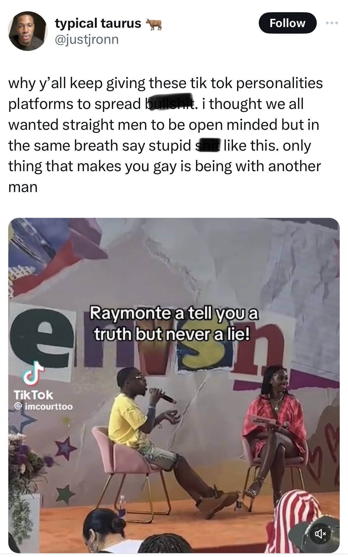 Influencer Raymonte Defends Himself After Receiving Backlash For Saying ...