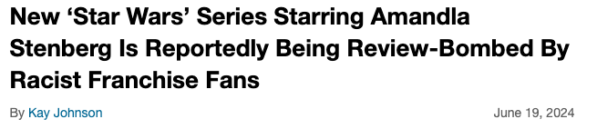 Amandla Stenberg Says ‘The Acolyte’ Cancellation Was Not A ‘Shock’ Due ...