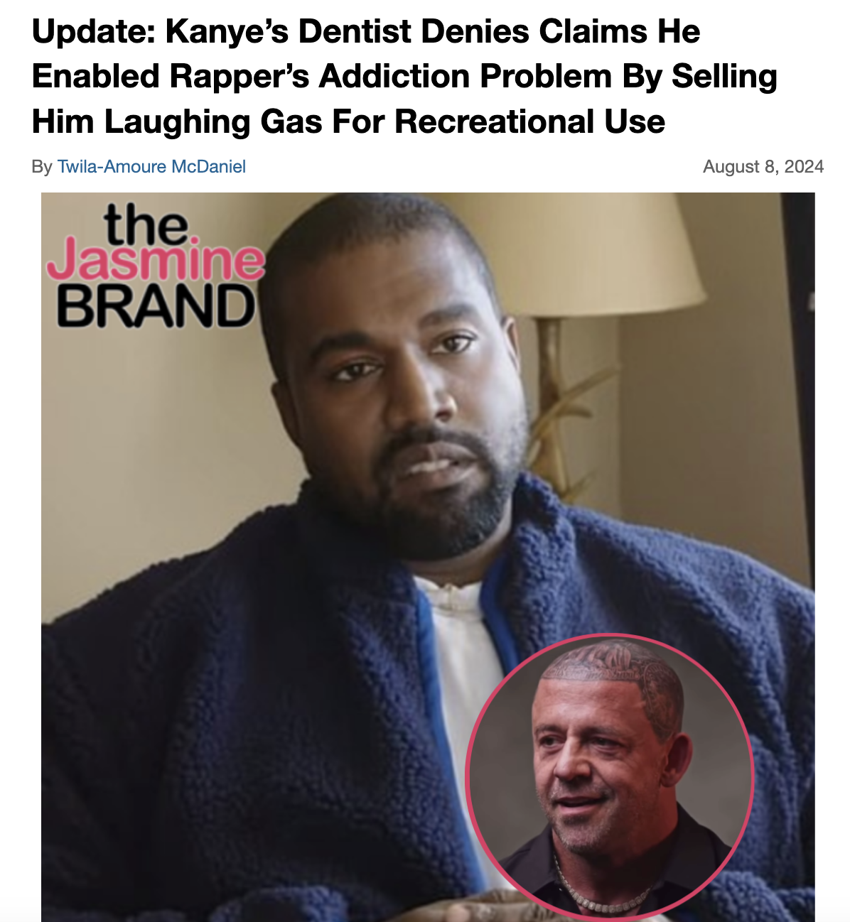 Kanye West’s Alleged Laughing Gas Addiction Exposed In Leaked Text ...