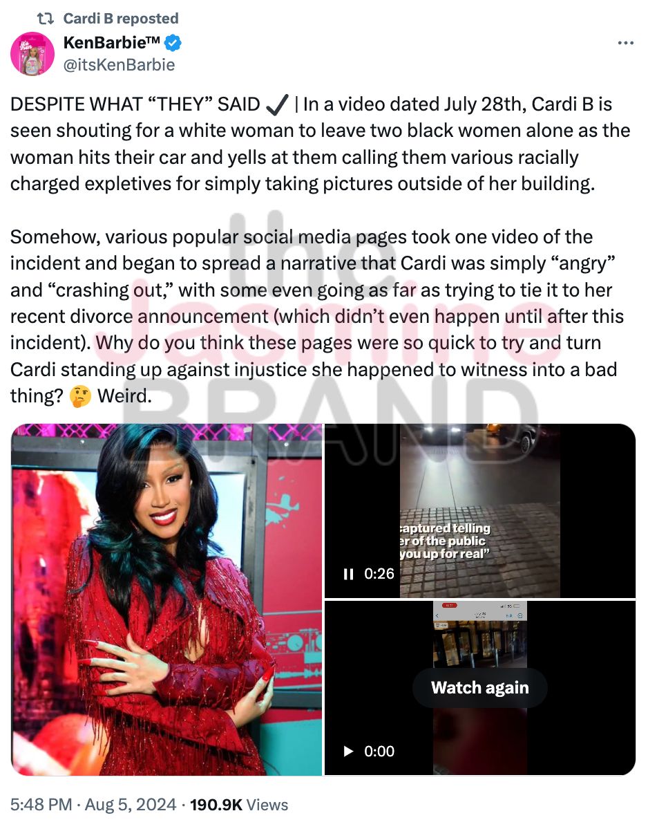 Cardi B Sets Record Straight After New Video Shows Her Yelling ‘B*tch I ...