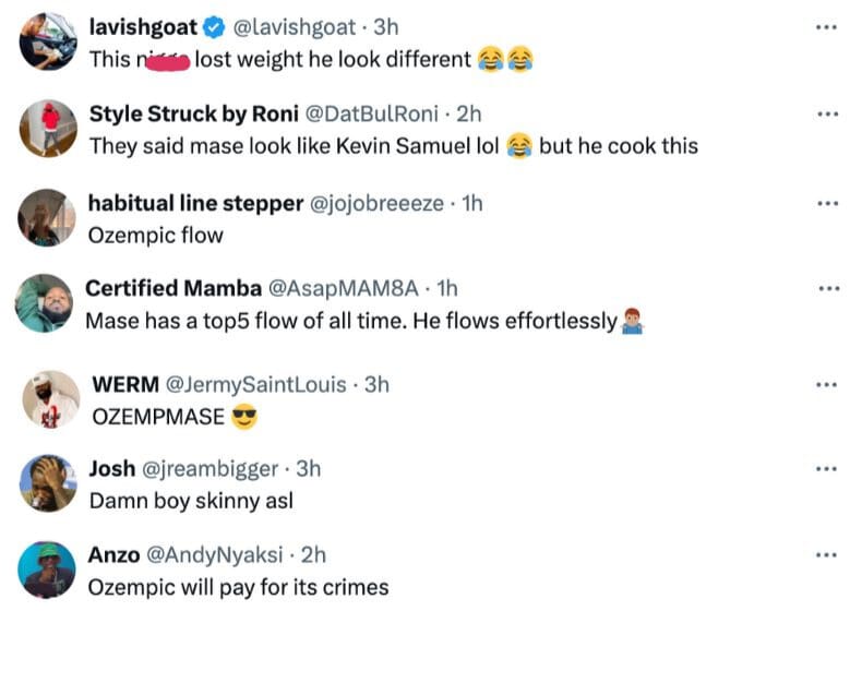 Mase Addresses Ozempic Rumors As Fans React To His Slim Freestyle Look