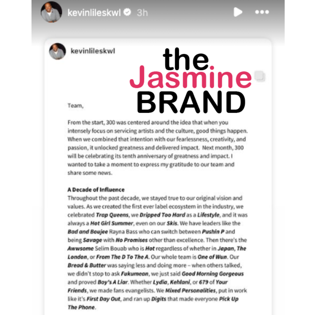 Kevin Liles To Step Down From His Role As Chairman & CEO Of 300 ...