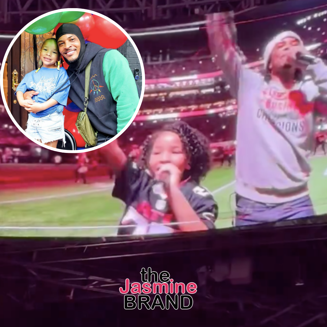 T.I. Performs At Atlanta Falcons Game Alongside His Daughter, 8-Year ...