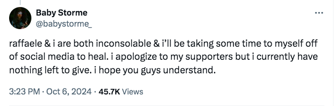 Singer Baby Storme Shares Tragic News Of Baby's Death After 7 Months Of ...