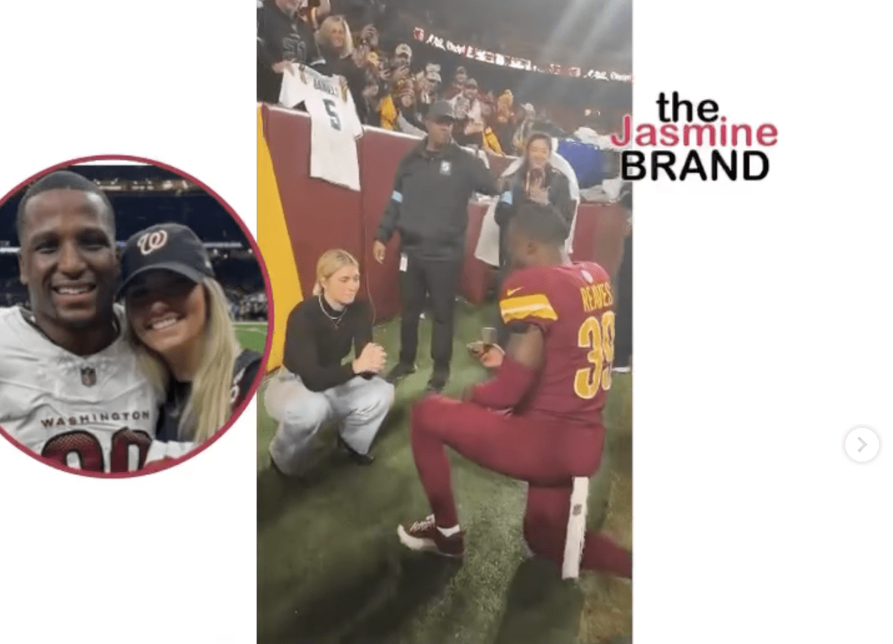 Washington Commanders Star Jeremy Reaves Proposes To Girlfriend On The ...