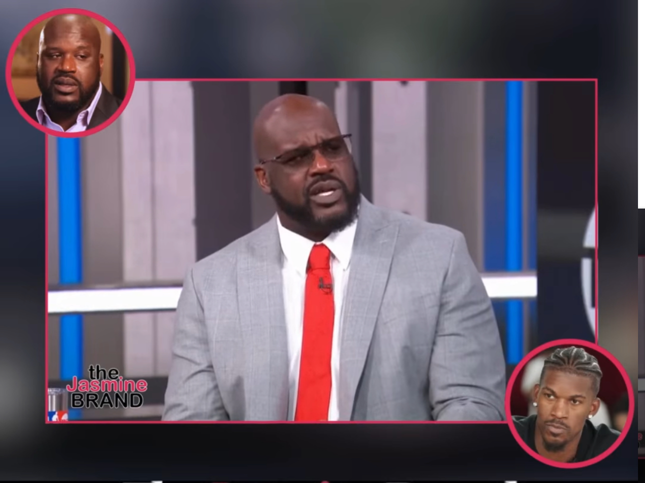 Shaq Sides w/ Miami Heat Star Jimmy Butler In Heated Debate w/ ‘NBA On ...