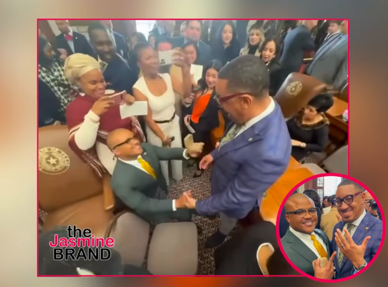 Texas State Rep. Venton Jones Proposes To Partner Gregory Scott Jr. On ...
