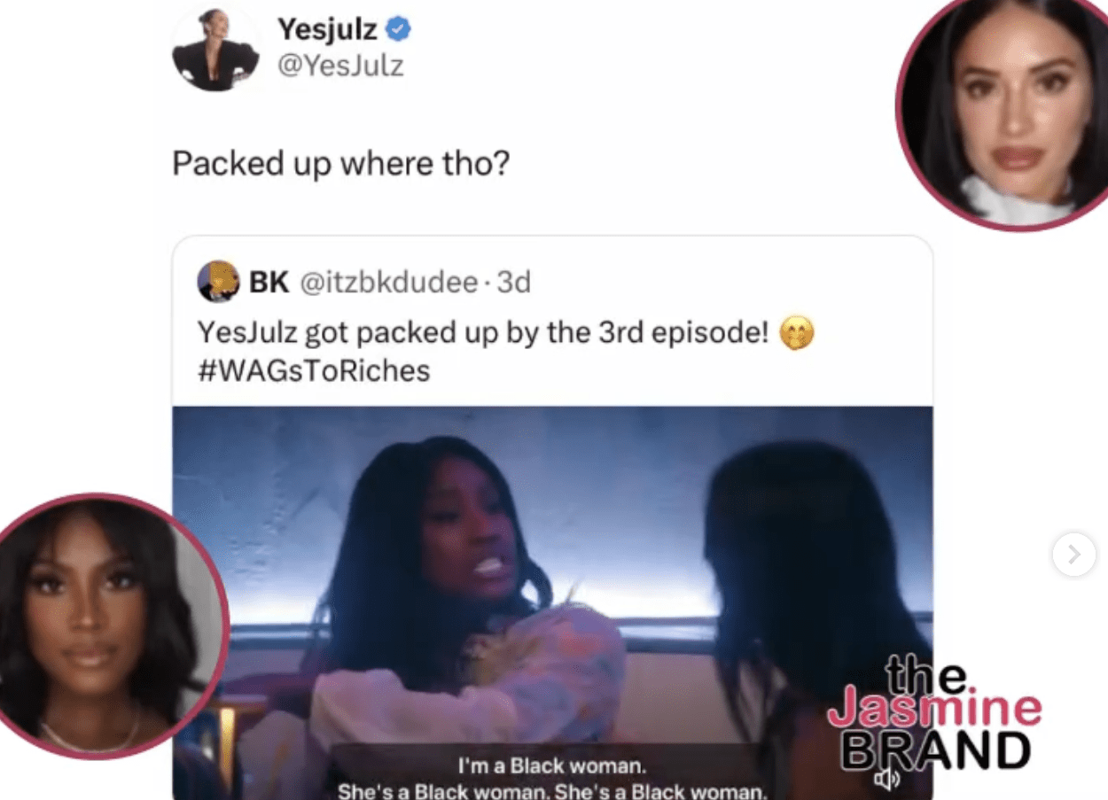 Influencer YesJulz Responds To A Fan Suggesting She Was 'Packed Up ...