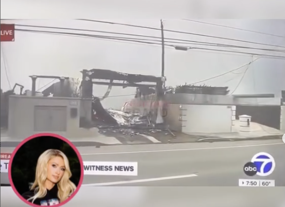 Paris Hilton Found Out Her Home Burned Down While Watching The News ...