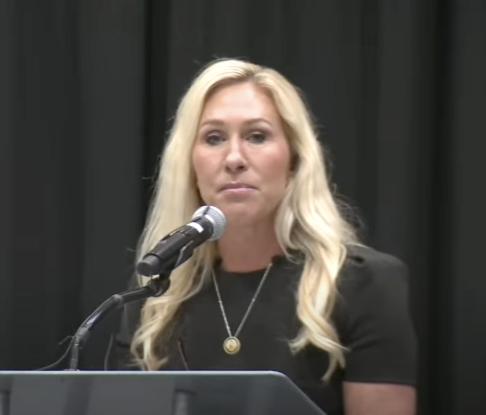 Rep. Marjorie Taylor Greene Called 'Butch Body Bigot' By Protestor At ...