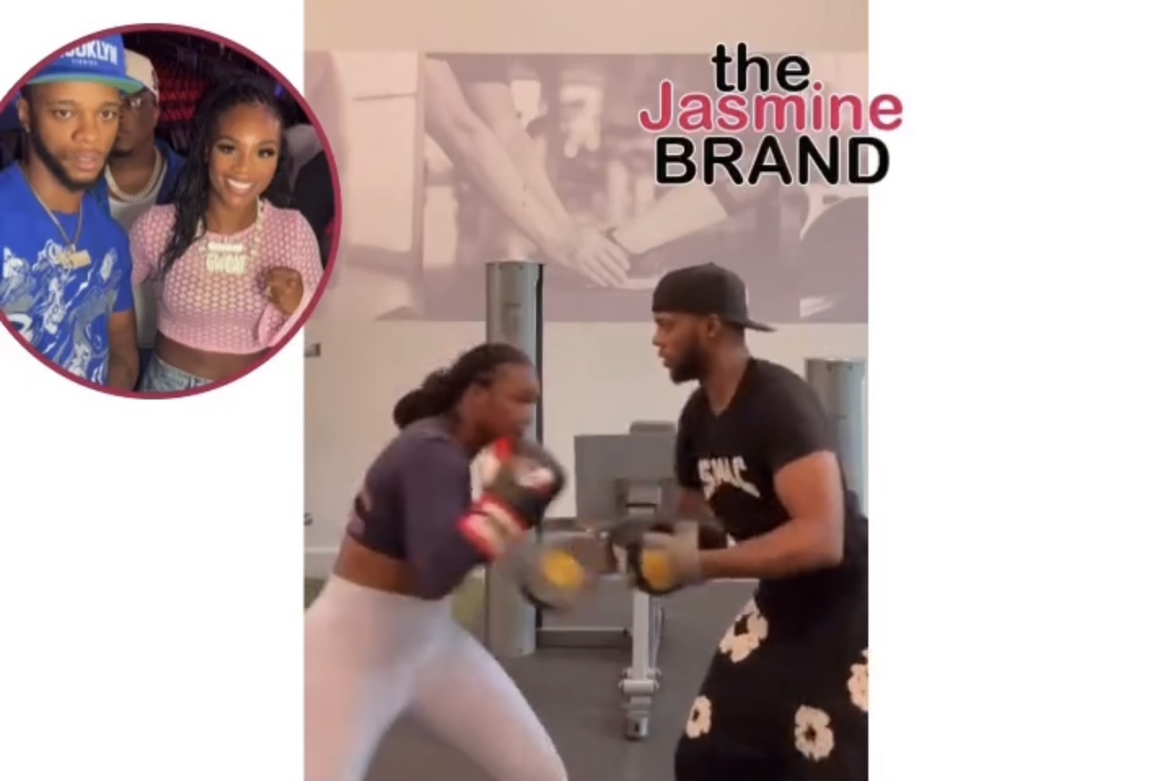Rapper Papoose Helps His Boxer Bae Claressa Shields Practice Her Skills ...