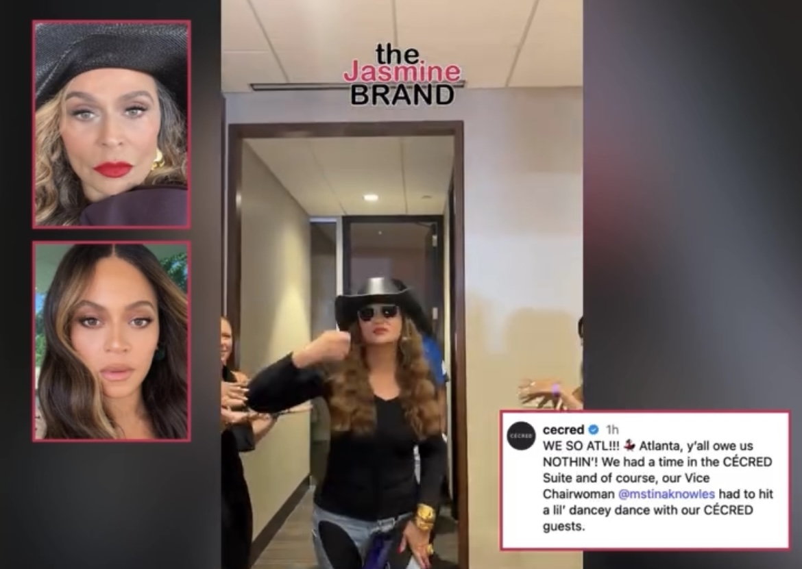 Tina Knowles Joins 'I'm So ATL' Trend During Cowboy Carter Tour Stop In ...