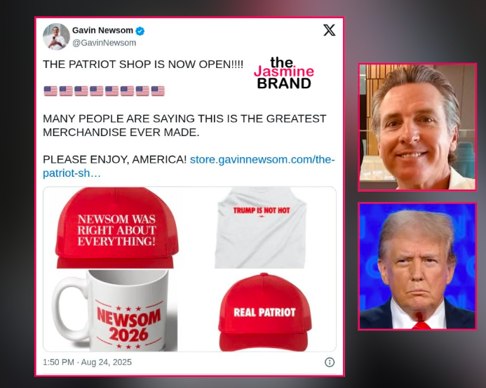 California Governor Gavin Newsom Trolls Trump w/ MAGA-Style Merch ...